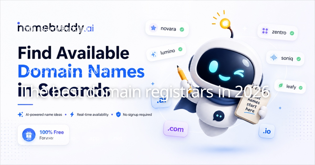 Best Domain Registrars in 2026: Honest Side-by-Side | NameBuddy.ai