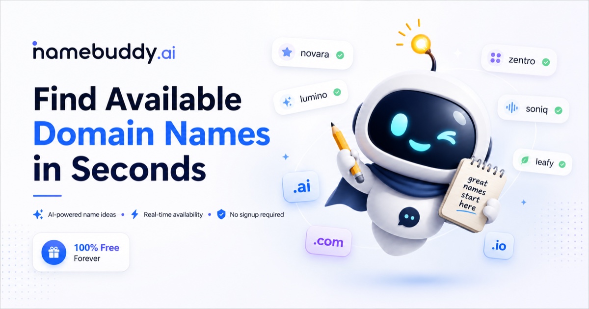 AI Domain Name Generator — Find Available .ai, .com, .io Domains ...